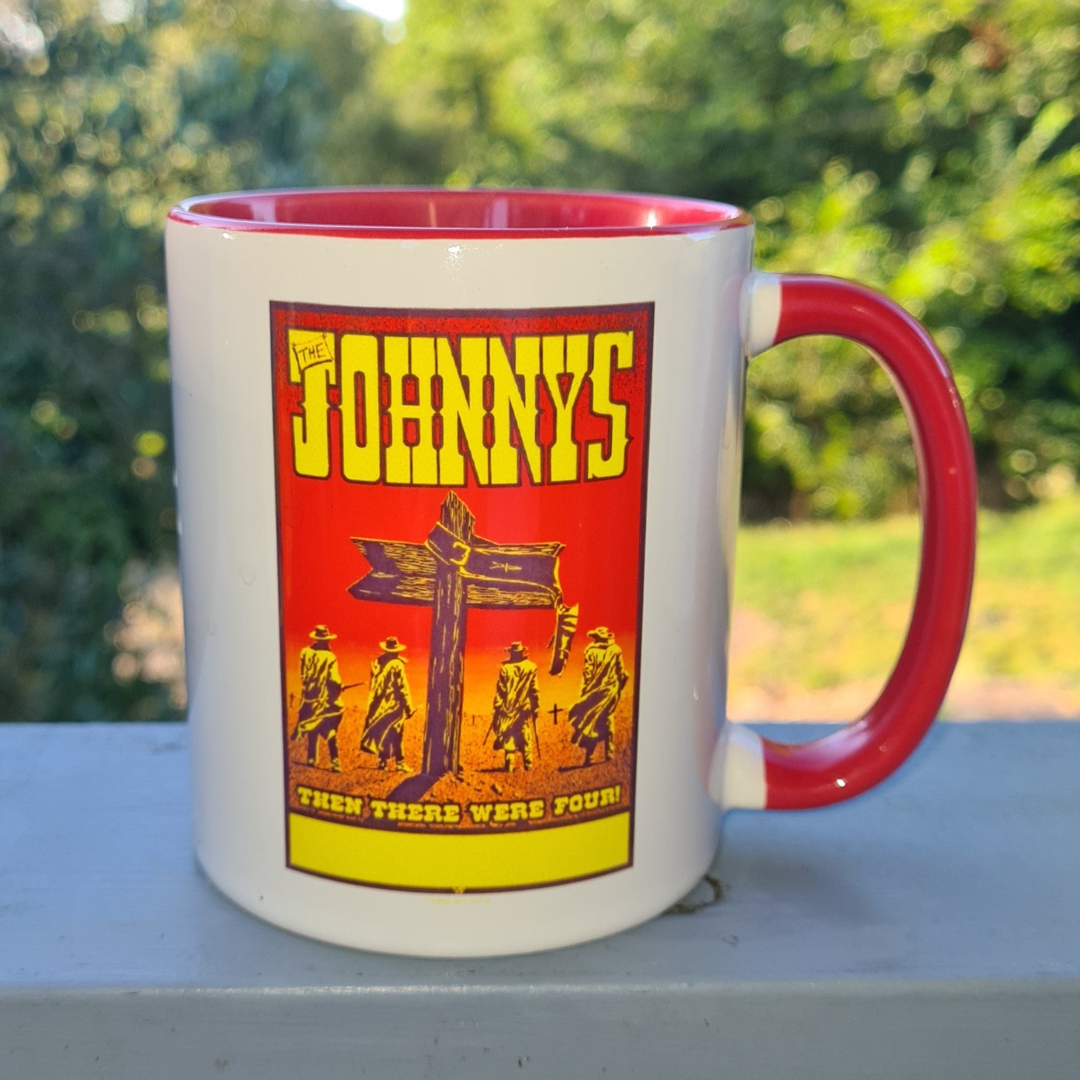 Coffee Cup - The Johnnys Duel Poster "This Band Will Kill You" and "Th